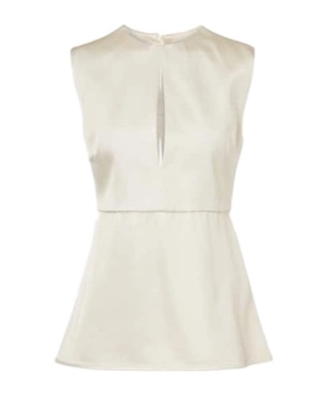 JIL SANDER Peplum Top - White