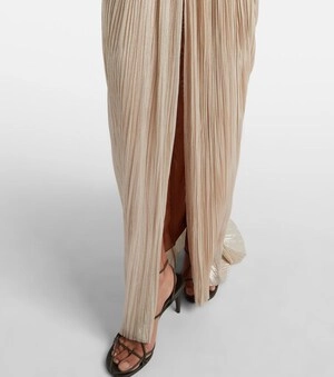 MARIA LUCIA HOHAN Noor Silk Tulle Corset Gown - Nude