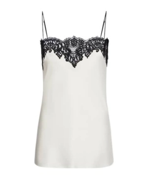 Stella McCartney Lace-trimmed Satin Camisole - White