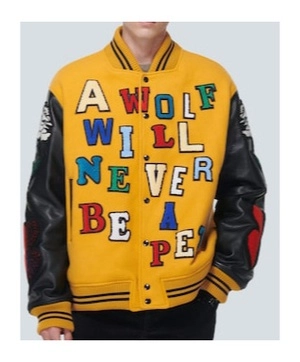 Undercover Appliqué Wool-blend Varsity Jacket