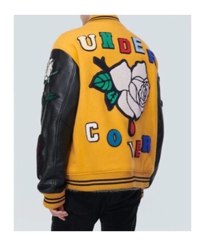 Undercover Appliqué Wool-blend Varsity Jacket