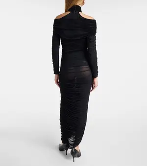 MUGLER Pendulous Ruffle Dress