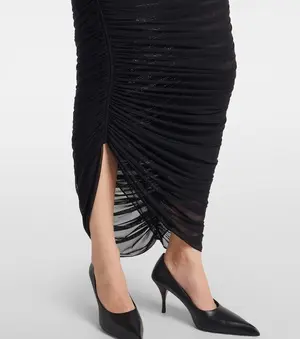 MUGLER Pendulous Ruffle Dress