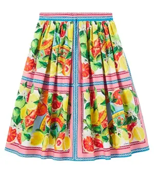 Dolce & Gabbana Taormina Printed Cotton Skirt
