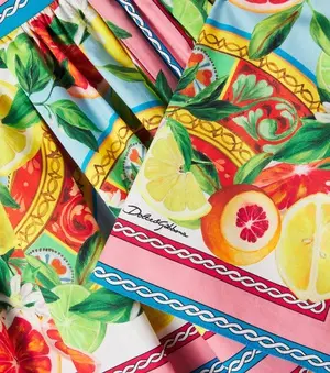 Dolce & Gabbana Taormina Printed Cotton Skirt
