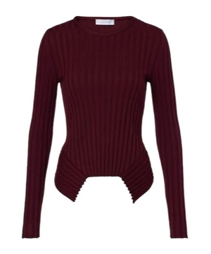Stella McCartney Ribbed-knit Cotton Top - Brown