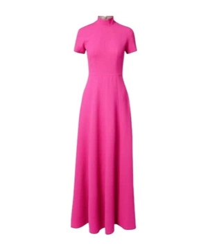 EMILIA WICKSTEAD Malinda Wool Crepe Gown - Pink