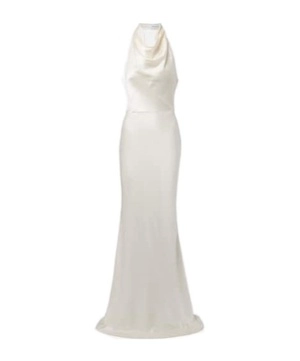 Rebecca Vallance Bridal Attia Halterneck Silk Gown - White