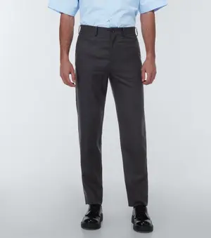 Undercover Slim Wool And Mohair Tailored Pants