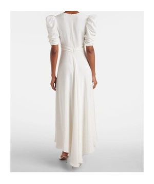RODARTE Floral-appliqué Silk Crêpe Gown