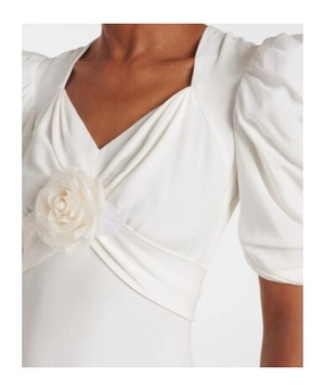 RODARTE Floral-appliqué Silk Crêpe Gown