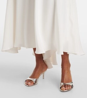 RODARTE Floral-appliqué Silk Crêpe Gown