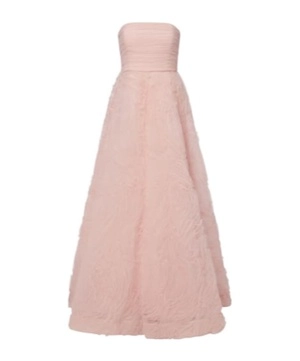 Rebecca Vallance Strapless Tulle Gown - Nude
