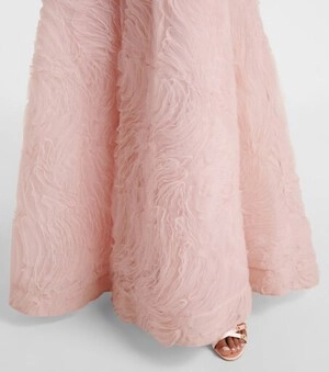 Rebecca Vallance Strapless Tulle Gown - Nude