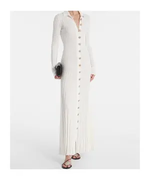 Christopher Esber Sundial Shell Cotton-blend Maxi Dress