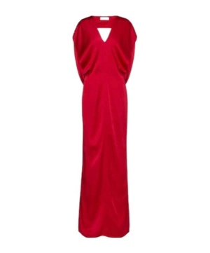 Stella McCartney Draped Satin Gown - Red