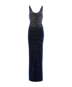 Alex Perry Singlet Crystal-embellished Velvet Gown - Black