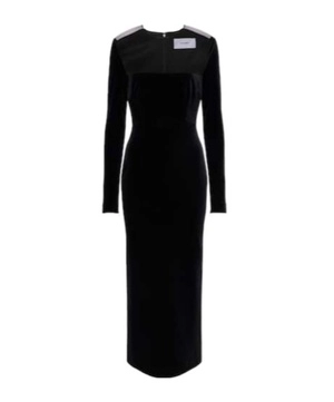 Alex Perry Velvet Minidress - Black