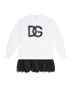 Dolce & Gabbana Dg Cotton Jersey Dress - White