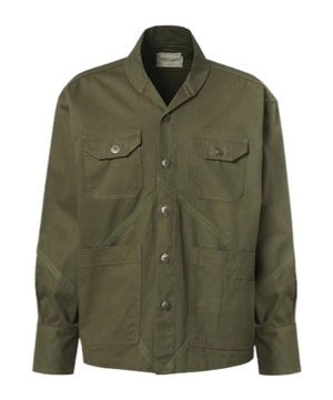 GREG LAUREN Casual Long-sleeve Cotton Jacket - Green
