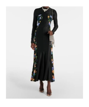 Rabanne Floral Jersey Maxi Dress