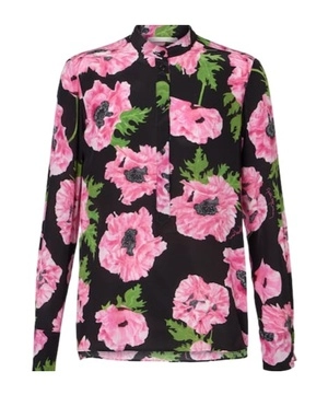 Stella McCartney Floral Silk Shirt - Black