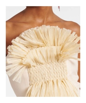 Johanna Ortiz Embellished Linen Maxi Dress
