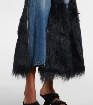 Junya Watanabe Low-rise Denim Skirt