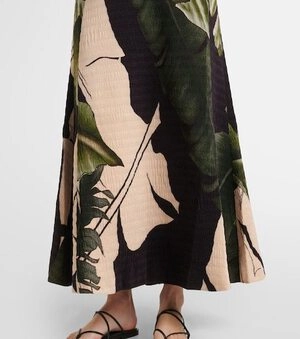 Johanna Ortiz Printed Halterneck Maxi Dress