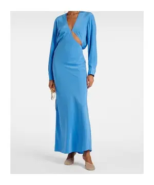 Christopher Esber Cutout Silk Maxi Dress