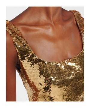 Monique Lhuillier Sequined Gown