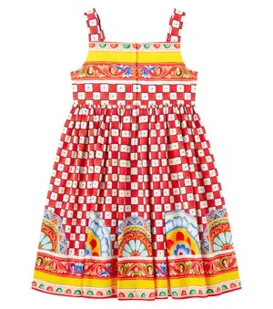 Dolce & Gabbana Taormina Checked Cotton Dress