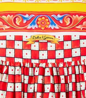 Dolce & Gabbana Taormina Checked Cotton Dress