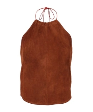 Stouls Halterneck Suede Top