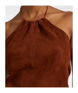 Stouls Halterneck Suede Top