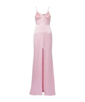 David Koma Sequined Satin Gown - Pink