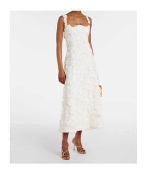 LEO Odette Floral-appliqué Lace Cocktail Dress