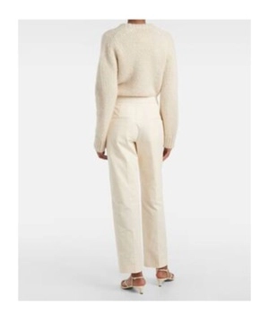 JIL SANDER Cropped Cotton Straight Pants