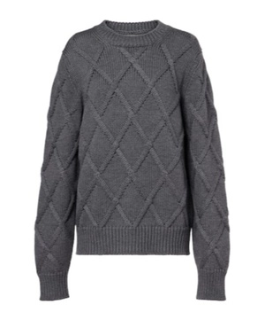 JIL SANDER Cable-knit Virgin Wool Sweater - Black
