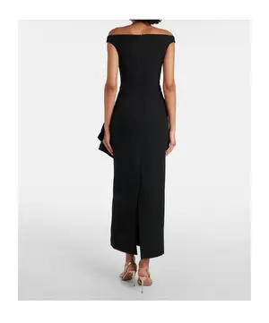SAFIYAA LONDON Bree Draped Midi Dress