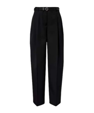 JIL SANDER Wool Wide-leg Pants - Black