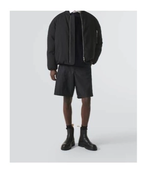 JIL SANDER Oversized Gabardine Down Jacket