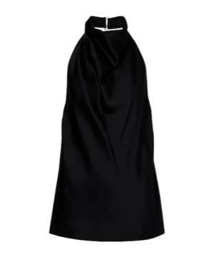 Stella McCartney Halterneck Satin Top - Black