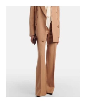 Stella McCartney Low-rise Striped Wool Flared Pants