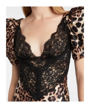 RODARTE Leopard-print Silk Satin Maxi Dress