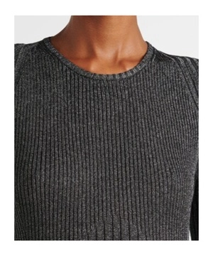 Proenza Schouler Joni Ribbed-knit Lamé Maxi Dress - Gray