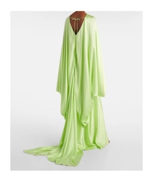 ROKSANDA Caped Satin Gown