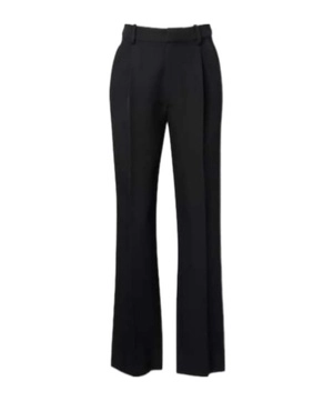 Victoria Beckham High-rise Virgin Wool Straight Pants - Black