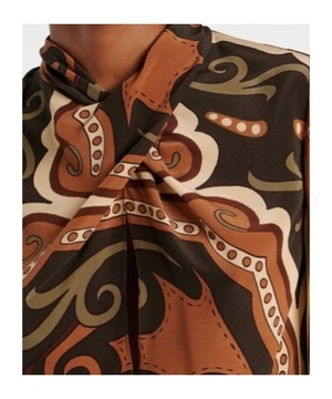 Johanna Ortiz Printed Silk Blouse