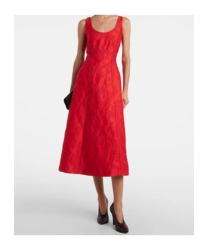 EMILIA WICKSTEAD Labrina Jacquard Bouclé Midi Dress